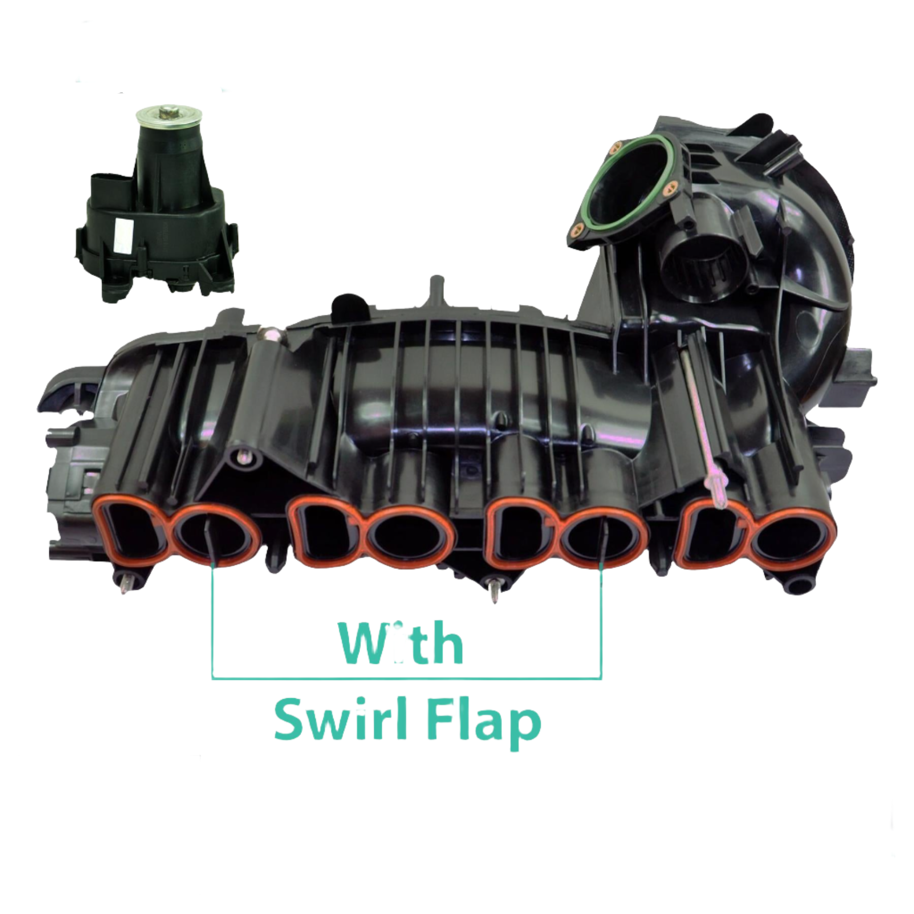 Inlet Intake Manifold With Actuator Motor Swirl Flap for BMW: 1 Series ...