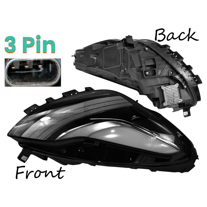 Front Right driver Rh Side Headlamp Headlight For Tesla: Model 3, Model ...