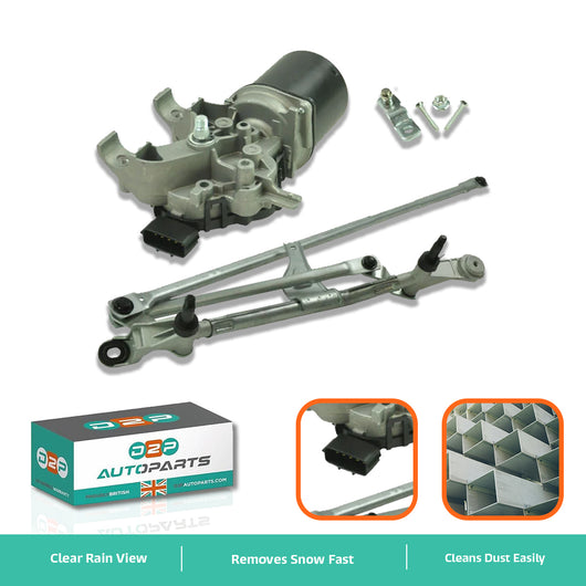 Front Windscreen Wiper Motor & Linkage for Dacia Duster, Logan, Renaul ...