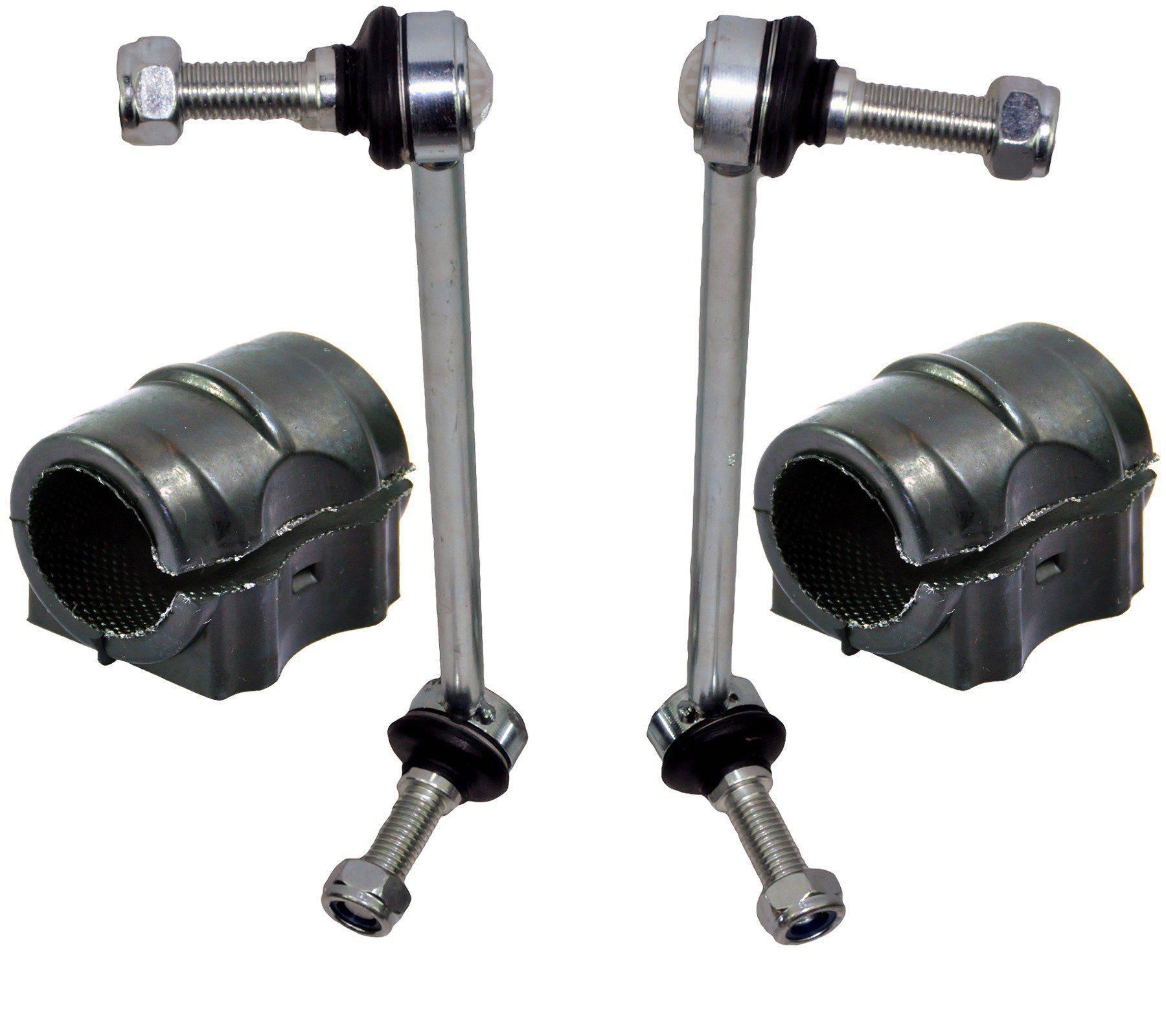 Front Anti Roll Bar Bushes + Drop-Links Kit (Left + Right) For Land ...