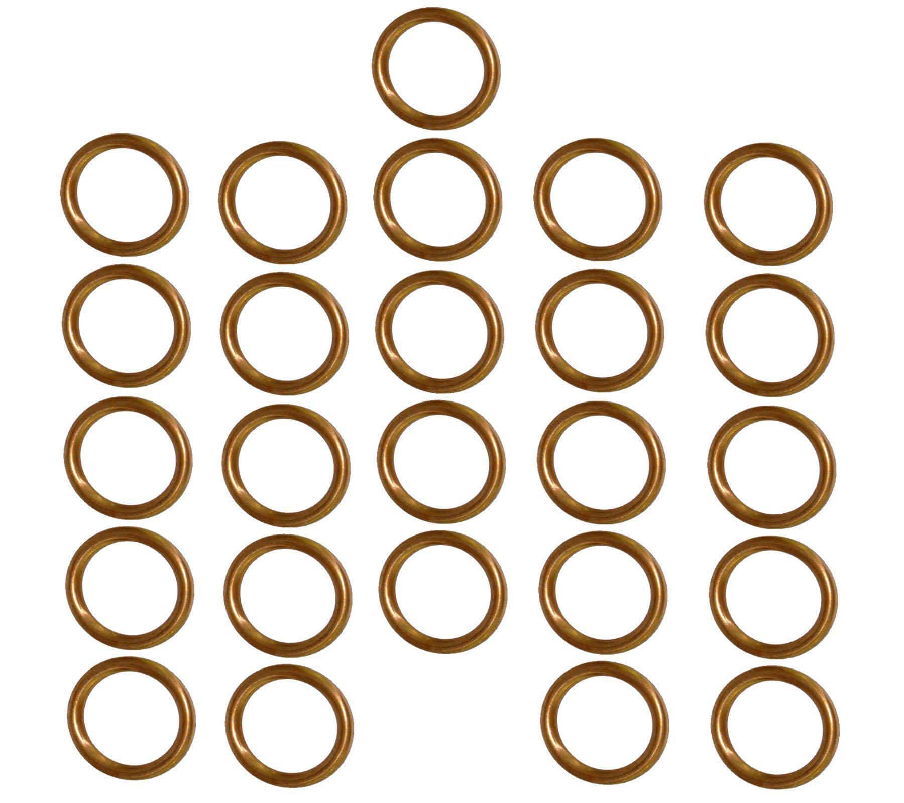 Oil Sump Plug Washers X25 For Peugeot, and Citroen 031327 - D2P Autoparts