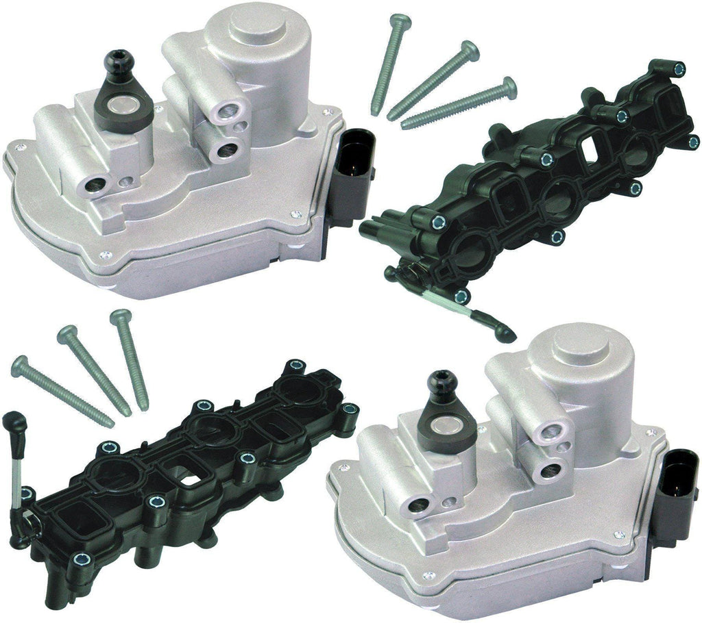 Pair Of Intake Manifolds & Actuator Motors For Audi, VW, and Ford - D2P ...