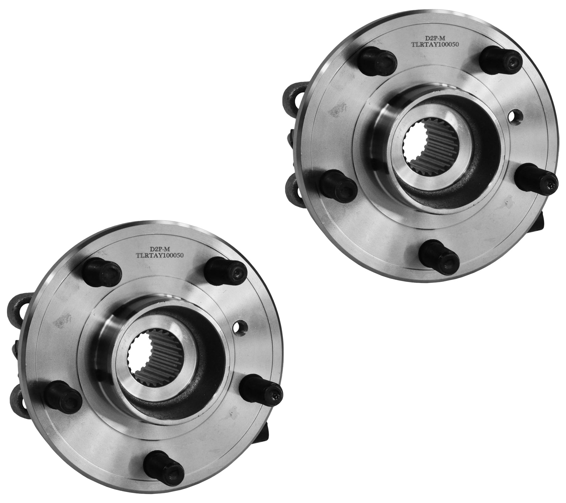 Rear (Left + Right Pair) Wheel Bearings Hub + Abs Sensor For Land Rover ...