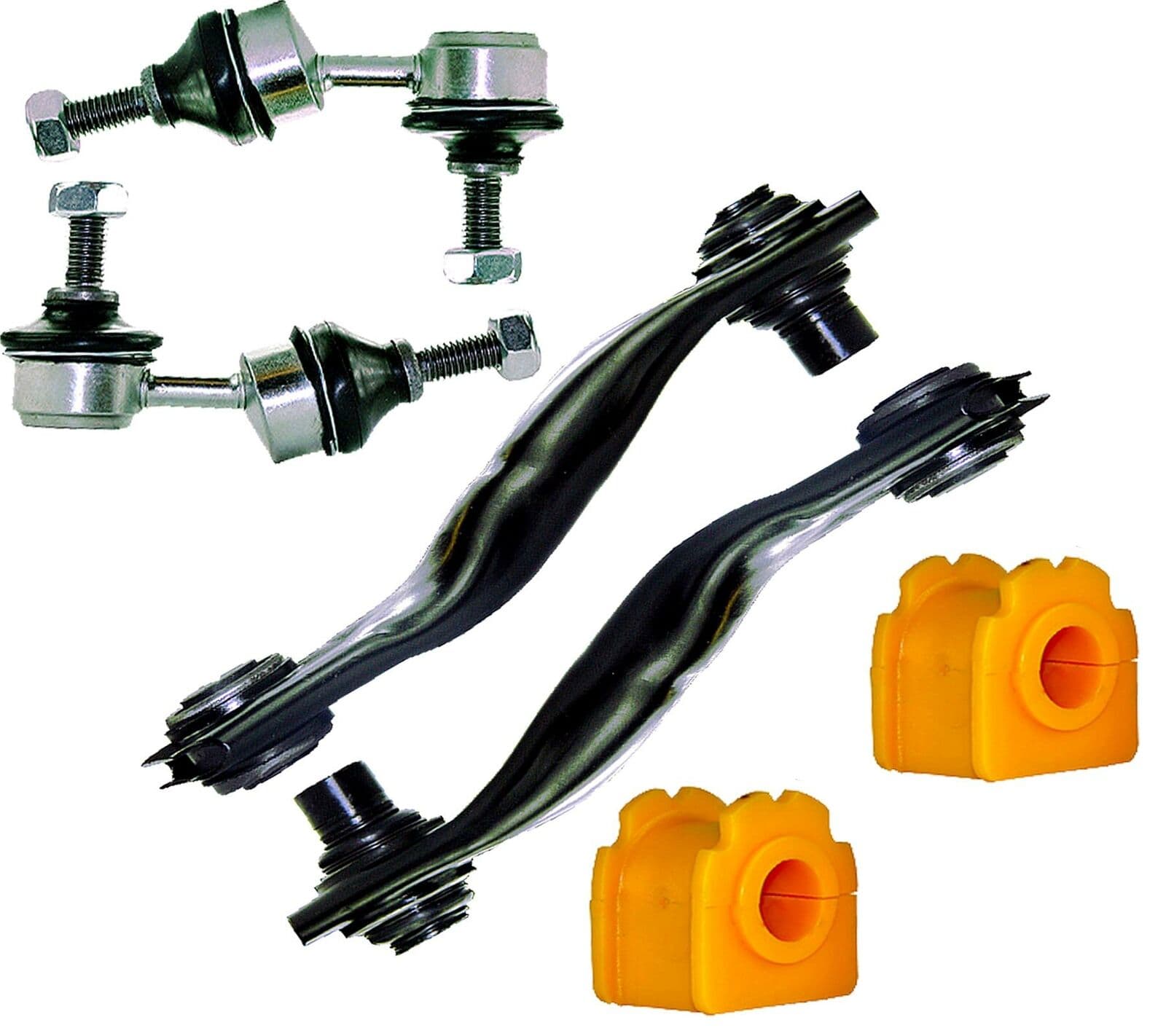 Rear Lower Control Arms, Poly Bushes & Drop Links Kit For Jaguar X-Type ...
