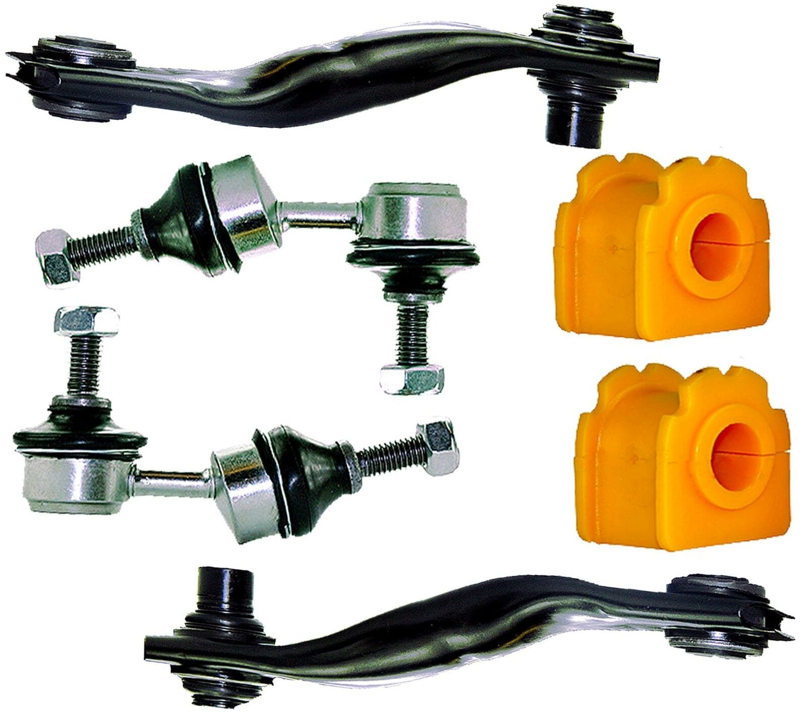 Rear Lower Control Arms, Poly Bushes & Drop Links Kit For Jaguar X-Type ...