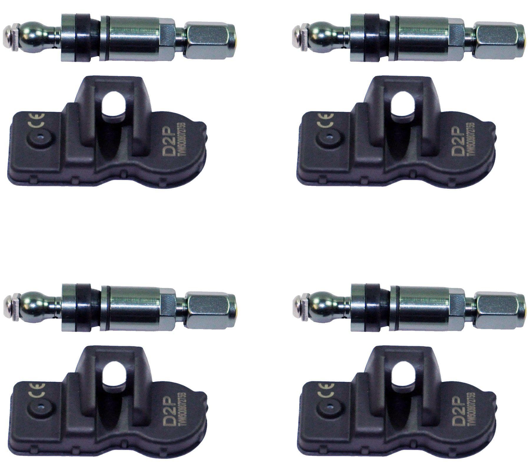 Set Of 4 Tyre Pressure Sensor Tpms Valve For Audi/Vw/Seat/Skoda/Bentley ...